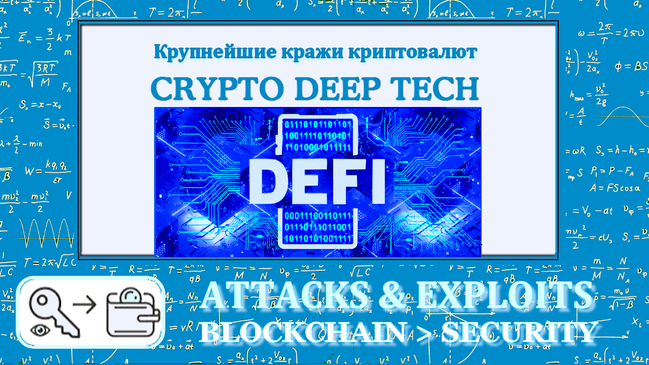 DeFi Attacks & Exploits все самые крупнейшие кражи криптовалют начиная с 2021 до 2022 года ...